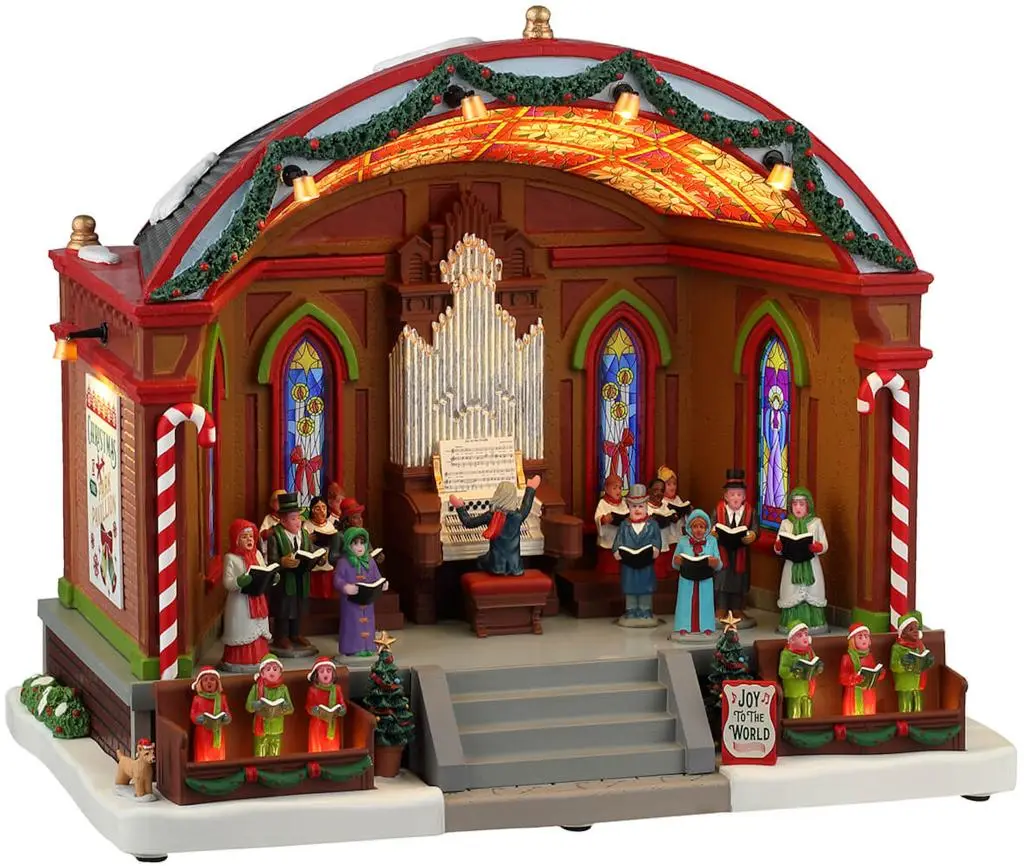 Lemax lemax christmas at the park pavilion bewegend kersthuisje ...